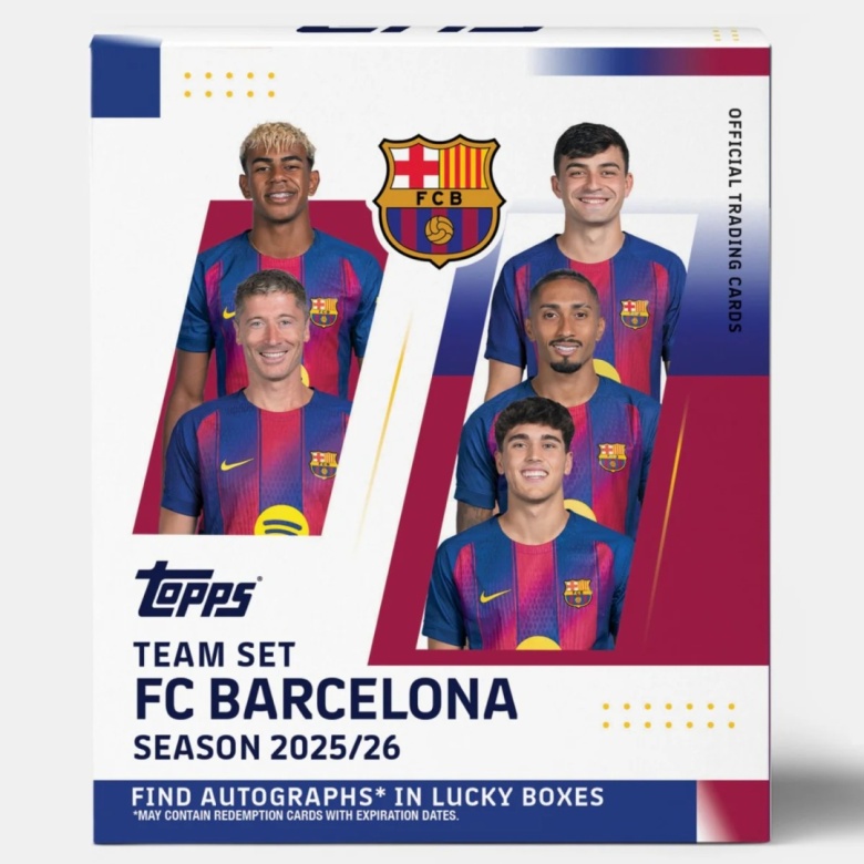 FC Barcelona Team Set 2025/26 Topps Karty Piłkarskie